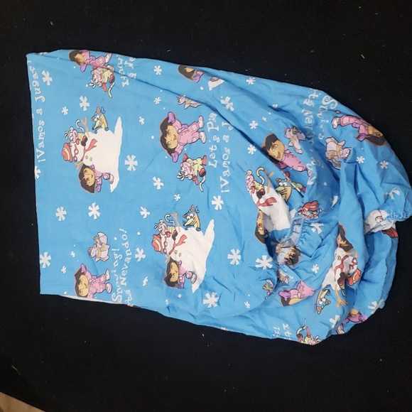 Nickelodeon | Bedding | Dora The Explorer Nick Jr Blue Fitted Twin ...
